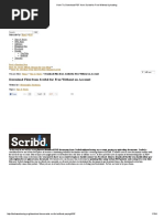 How To Download Files From Scribd For Free Without Having An Account or ...