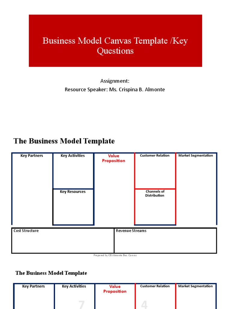 BMC Assignment | PDF | Business Model | Market Segmentation