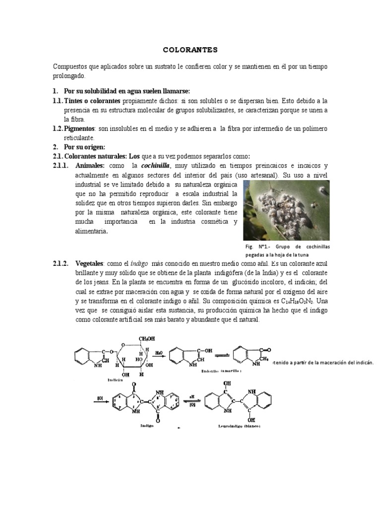 COLORANTES | PDF | Azufre | Solubilidad