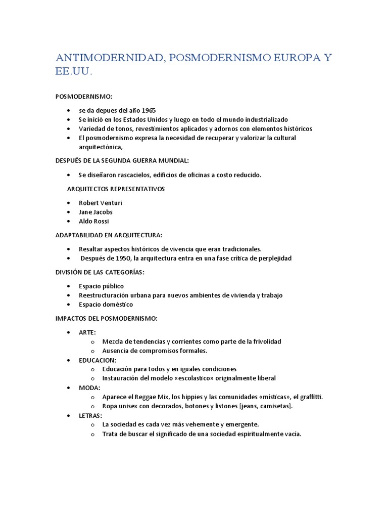 ANTIMODERNIDAD | PDF | Historia