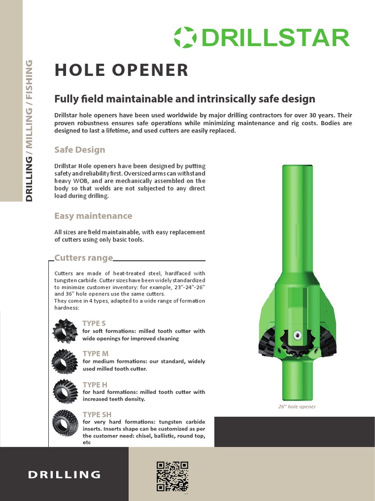 Drilling Hole Opener Web | PDF | Drilling | Tooth