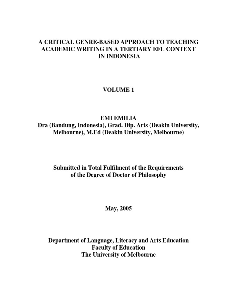 A Critical Genre Based Approach To Teach Academic PDF | PDF | Schools ...