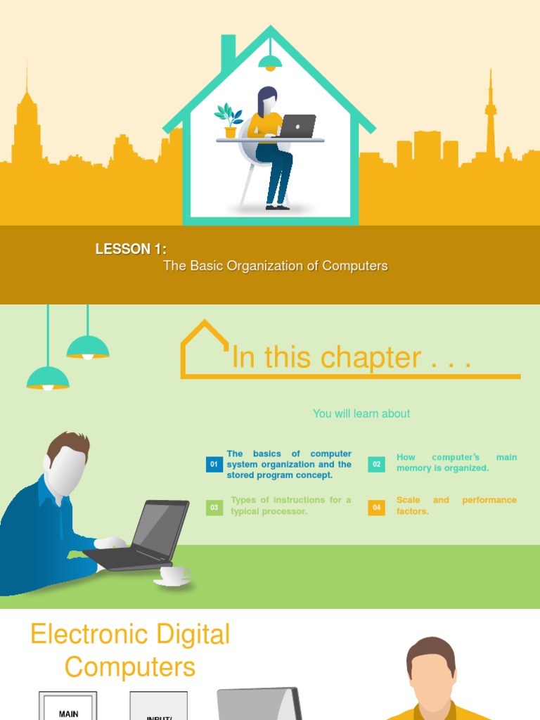 Lesson 1 - Basic Computer Organization | PDF | Central Processing Unit | Computer Data Storage