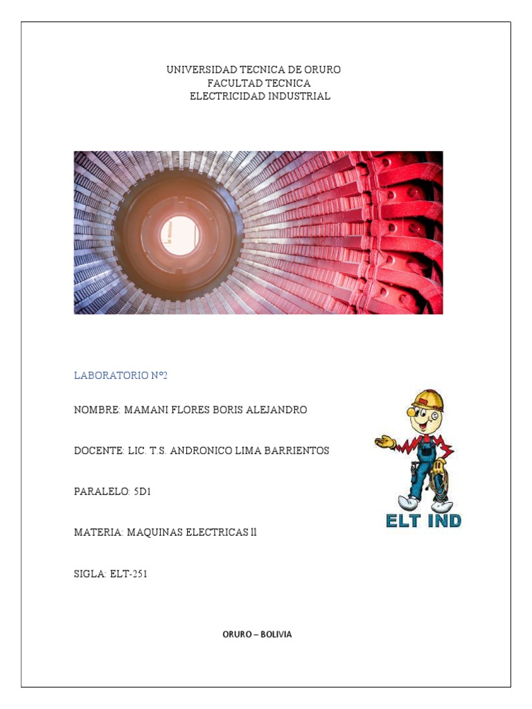 Laboratorio 2, Maquinas Electricas II | Descargar gratis PDF | Generador eléctrico | Campo magnético