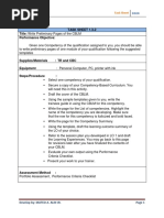 TASK SHEET - Preliminary Pages of CBLM | PDF | Education Theory | Pedagogy