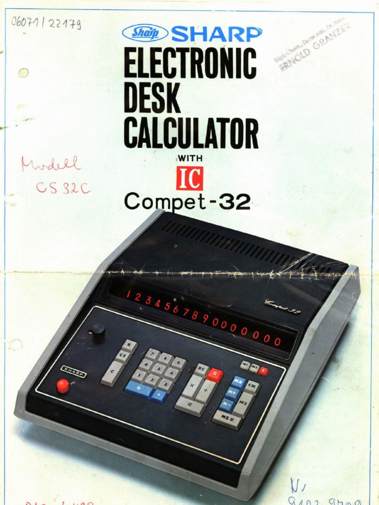 Sharp Compet 32 (German) | PDF