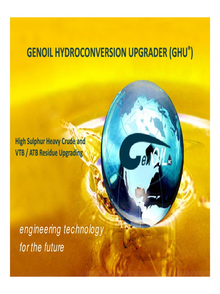 Genoil Technical 2008 | PDF | Cracking (Chemistry) | Petroleum