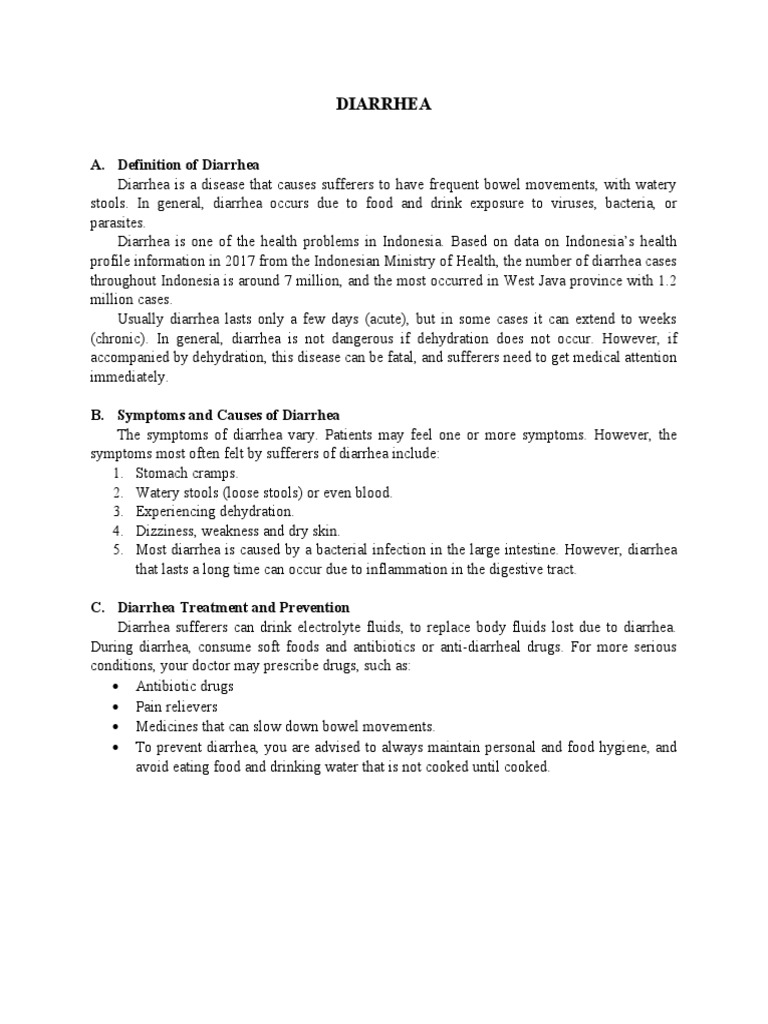 Diarrhea | PDF | Human Feces | Diarrhea