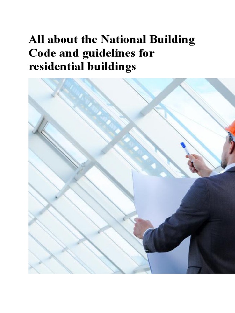 National Building Code and Guidelines For Residential Buildings | PDF ...