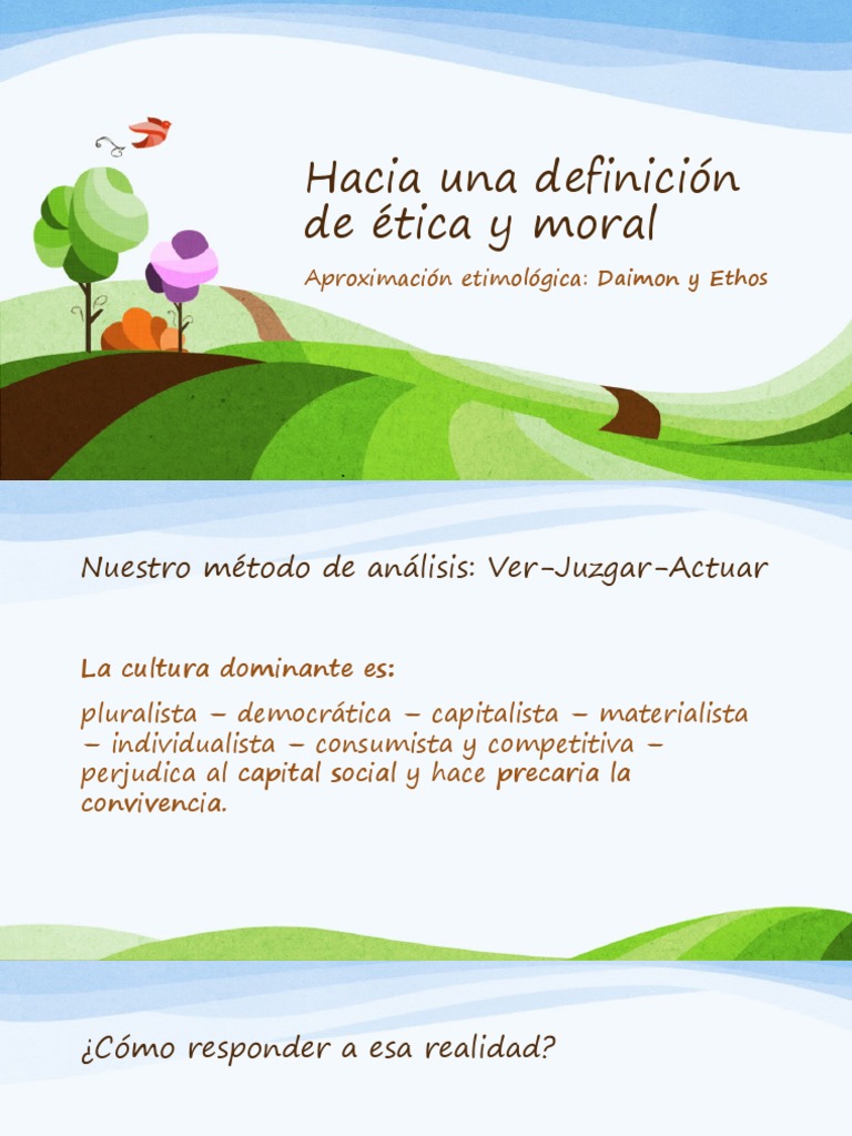 Ethos y Daimon: hacia una definición de ética y moral | PDF | Moralidad ...
