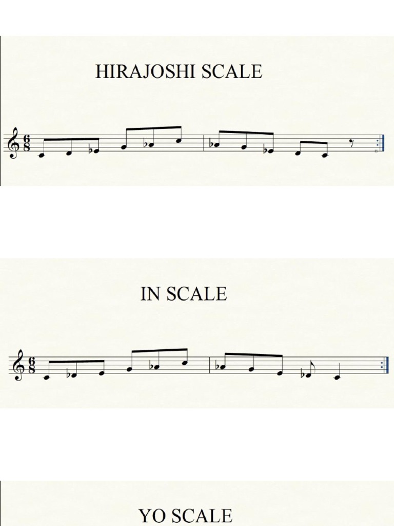 Japanese Scales PDF | PDF