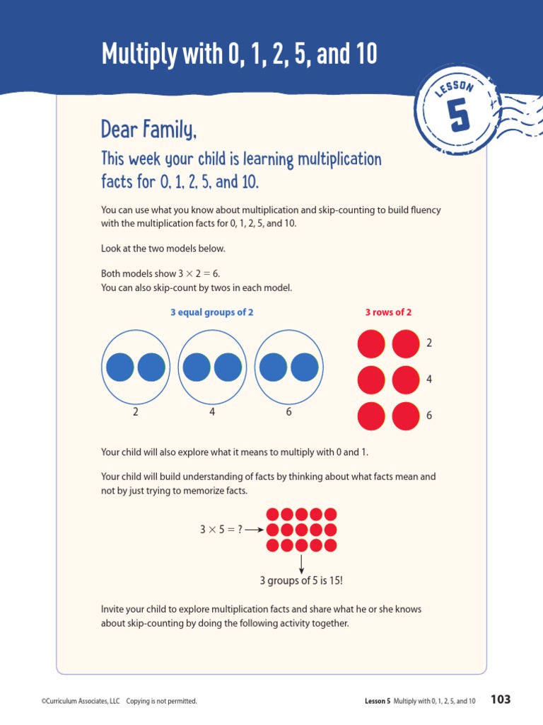 Lesson 5 Student Workbook | PDF | Multiplication | Matrix (Mathematics)