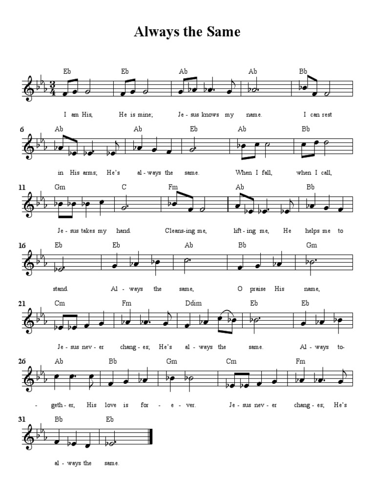 Always The Same Simple | PDF