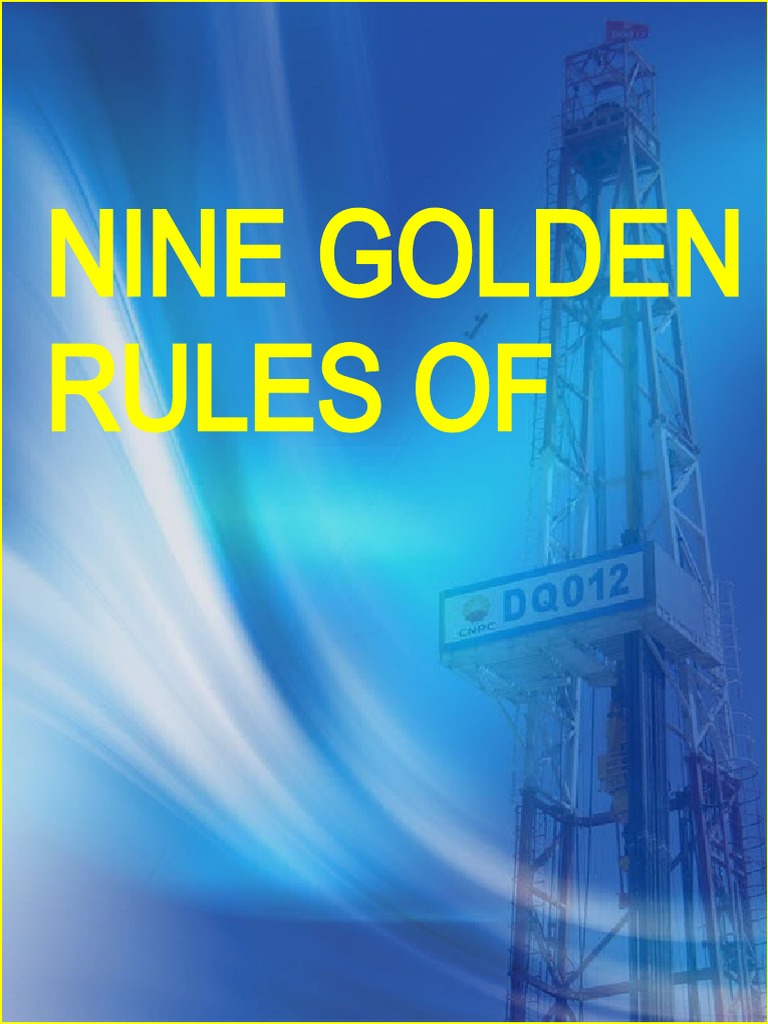 9 Golden Rules | PDF | Risk | Prevention