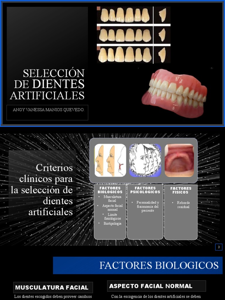 Selección de Dientes Artificiales | PDF | Dentadura postiza | Boca