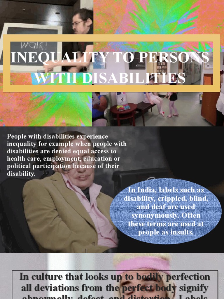 Inequality To Persons With Disabilities | PDF | Disability | Social ...