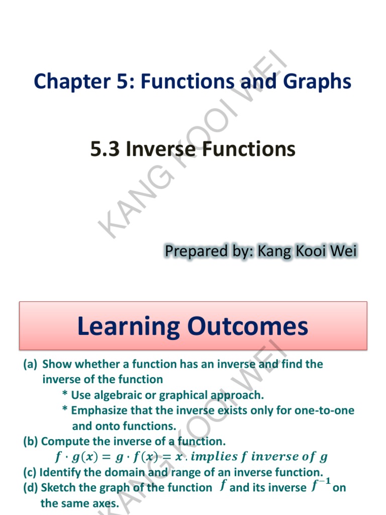 Chapter 5: Functions and Graphs | PDF | Function (Mathematics) | Analysis