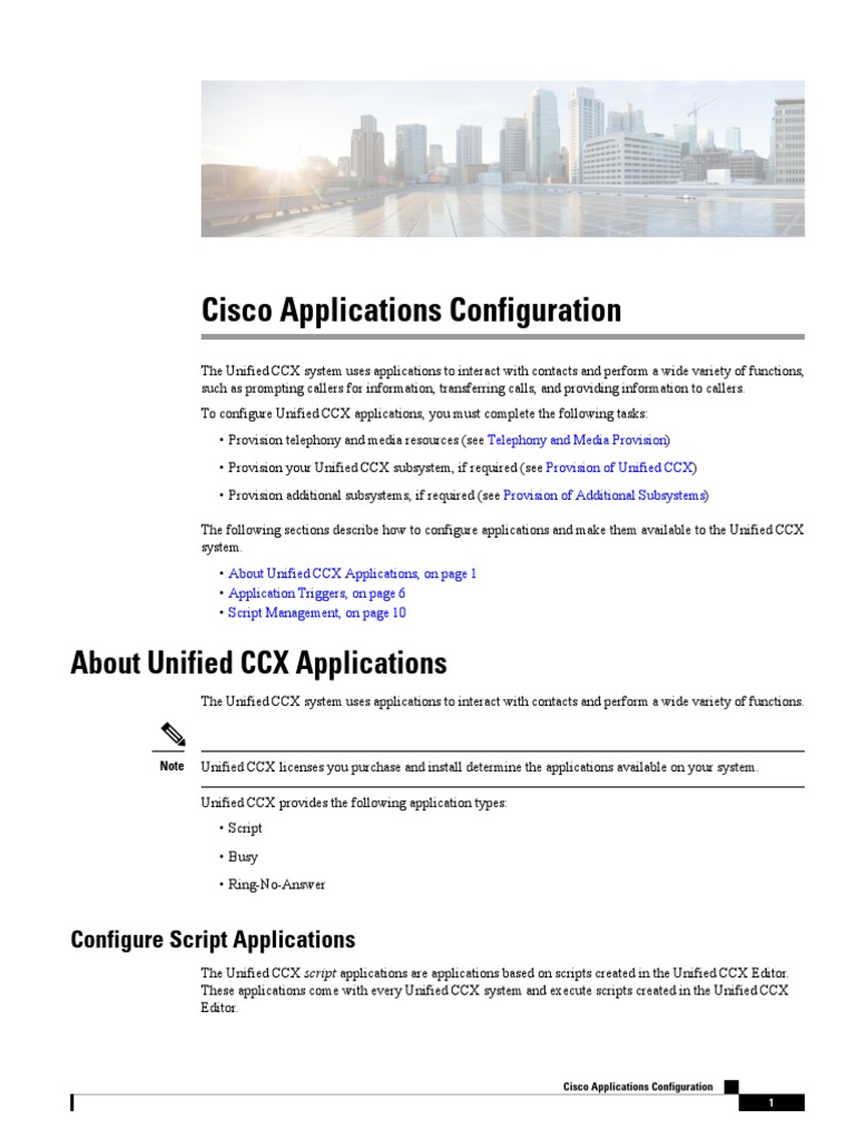 Unified CCX Application Setup Guide | PDF | Hypertext Transfer Protocol ...