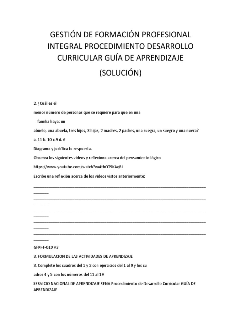 Gestión de Formación Profesional Integral Procedimiento Desarrollo Curricular Guía de ...