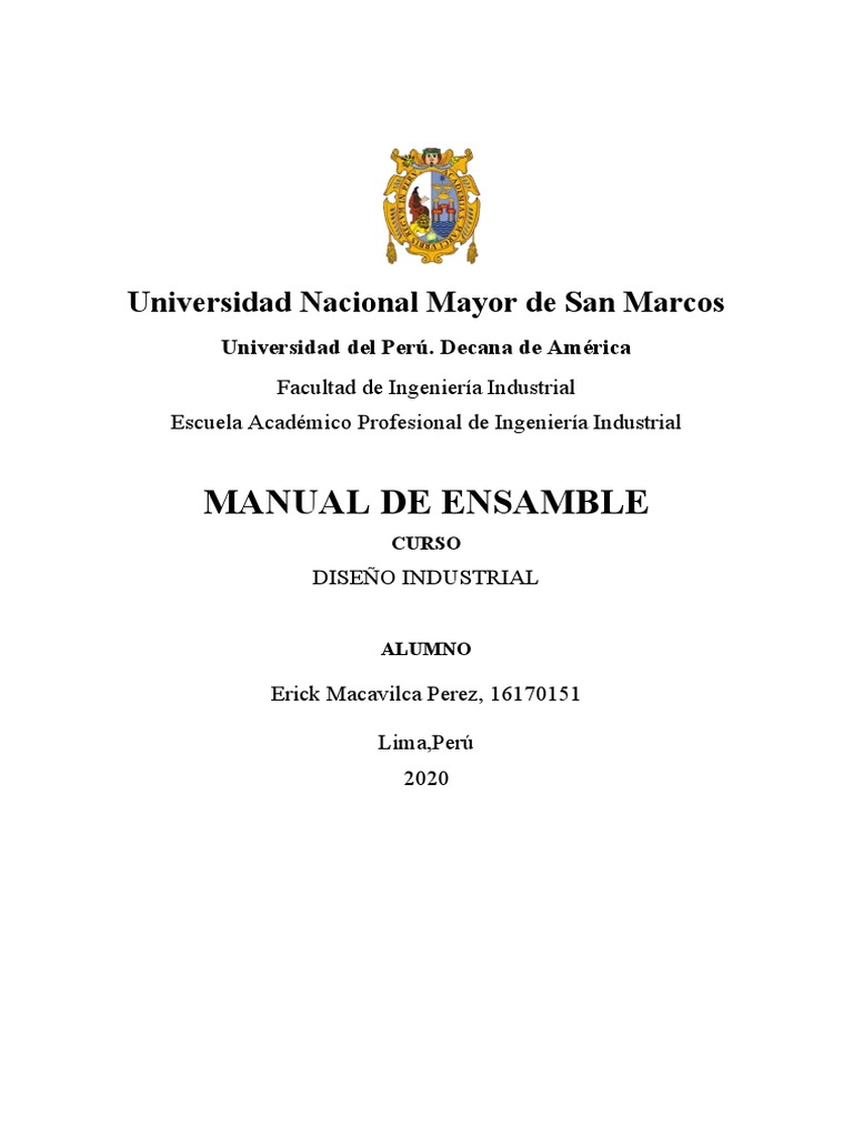Manual de Ensamble | PDF