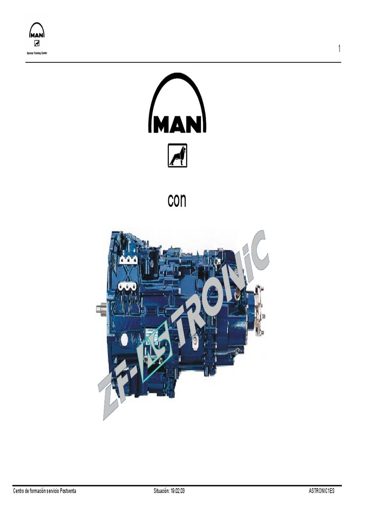 ZF Astronic PDF | PDF | Transmisión (Mecánica) | Máquinas