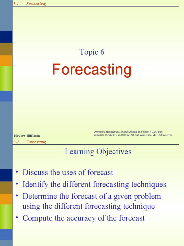 04 Forecasting | PDF | Forecasting | Moving Average