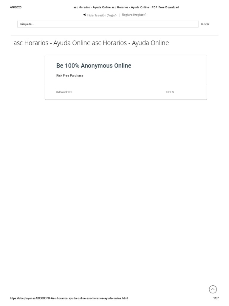 Asc Horarios - Ayuda Online Asc Horarios - Ayuda Online - PDF | PDF ...