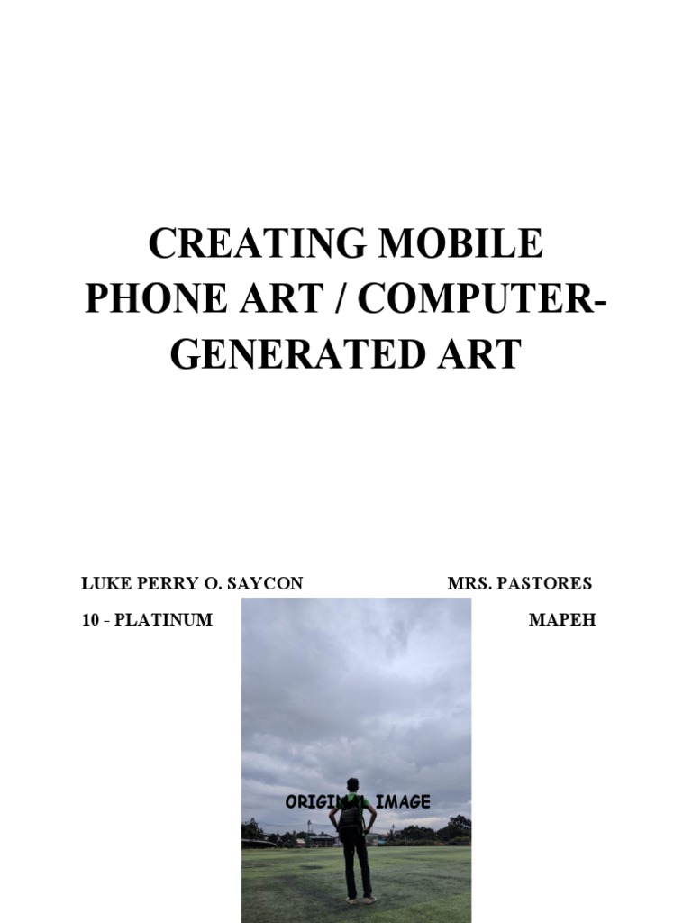 Mobile Phone Art Creation Guide | PDF