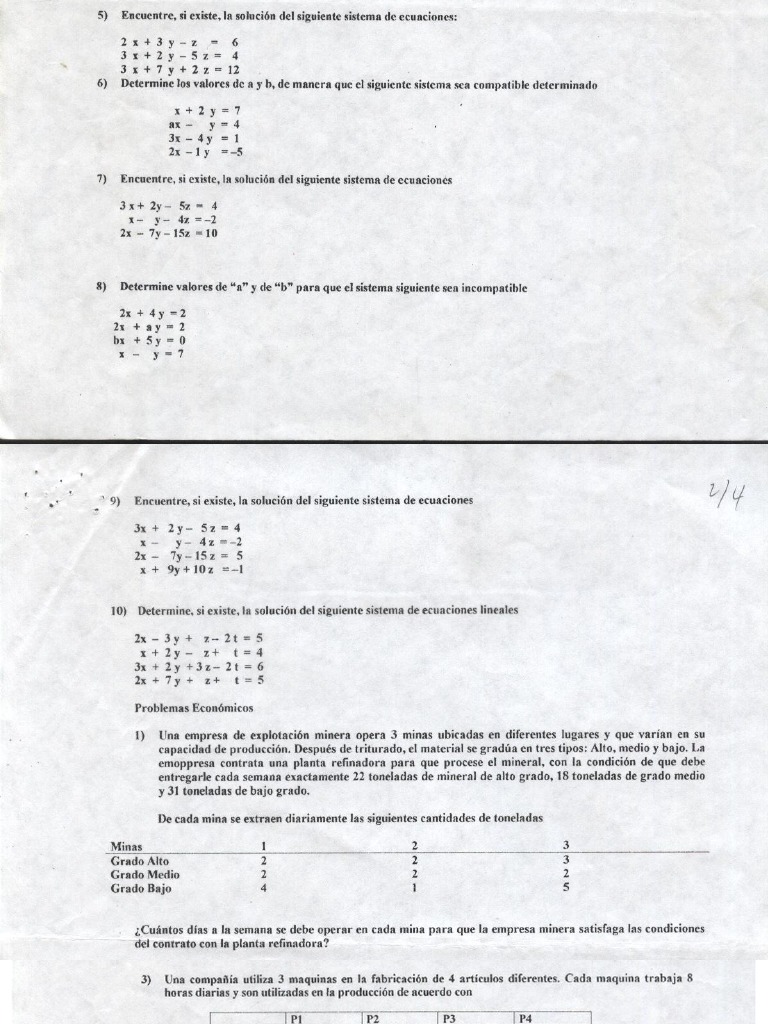 Practica Alg Lin | PDF
