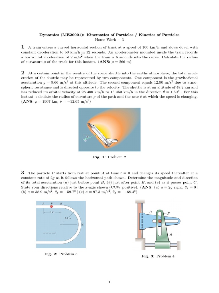 HW 3 | PDF | Acceleration | Velocity