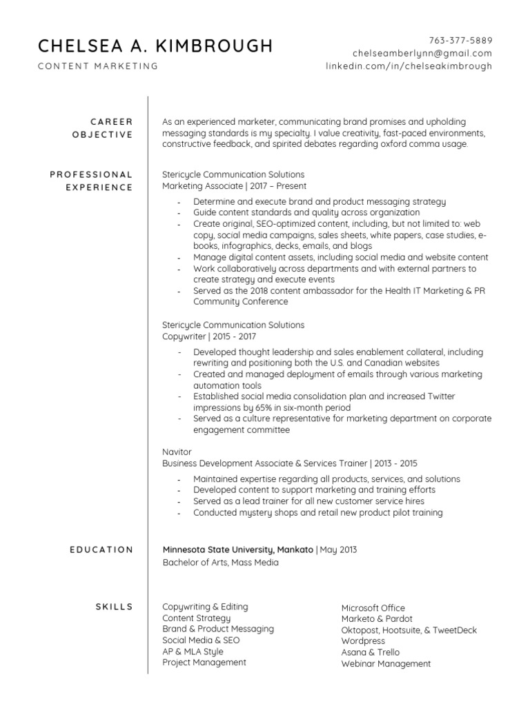 Chelsea Kimbrough-Resume-2018 PDF | PDF | Social Media | Popular Culture & Media Studies