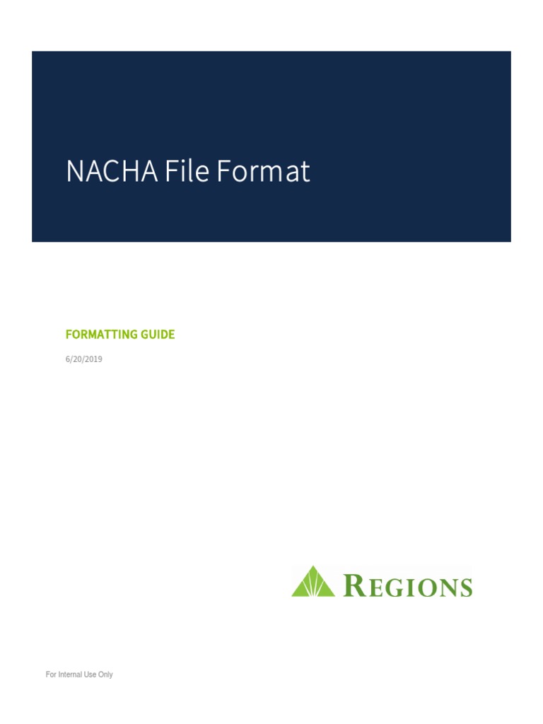NACHA File Layout Guide | PDF | Automated Clearing House | Transaction ...