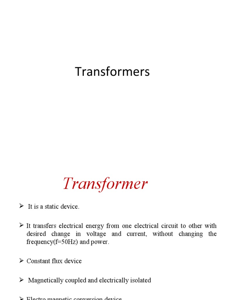 Transformers Pdf Transformer Electromagnetic Induction