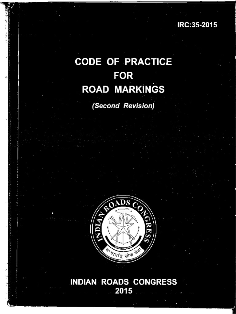 IRC 35 2015 Road Marking PDF | PDF