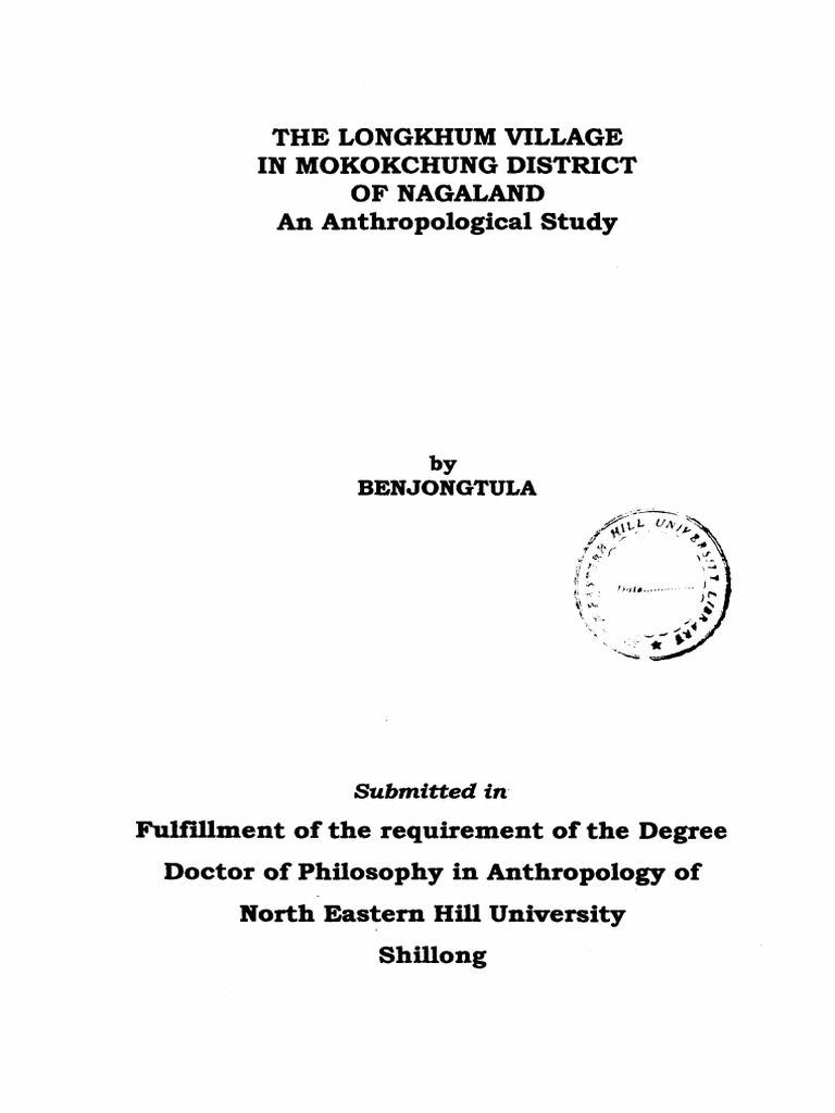 The Longkhum Village PDF | PDF | Ethnography | Kinship