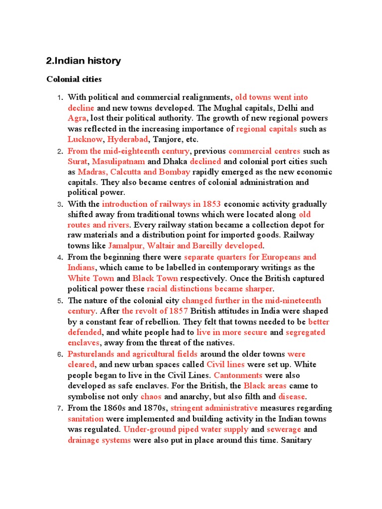 Indian History and Post Independence | PDF | Indian Rebellion Of 1857 ...