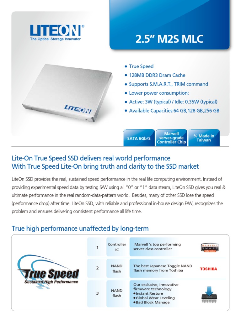 2.5 M2S MLC | PDF | Solid State Drive | Flash Memory