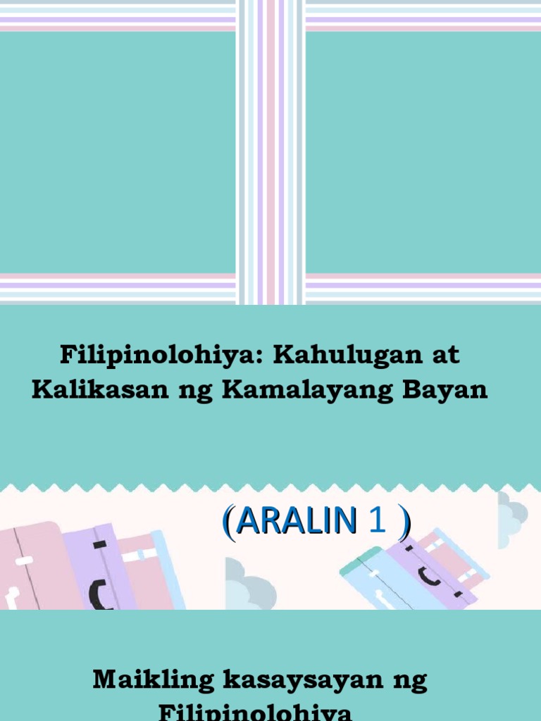 Aralin 1 Filipinolohiya | PDF