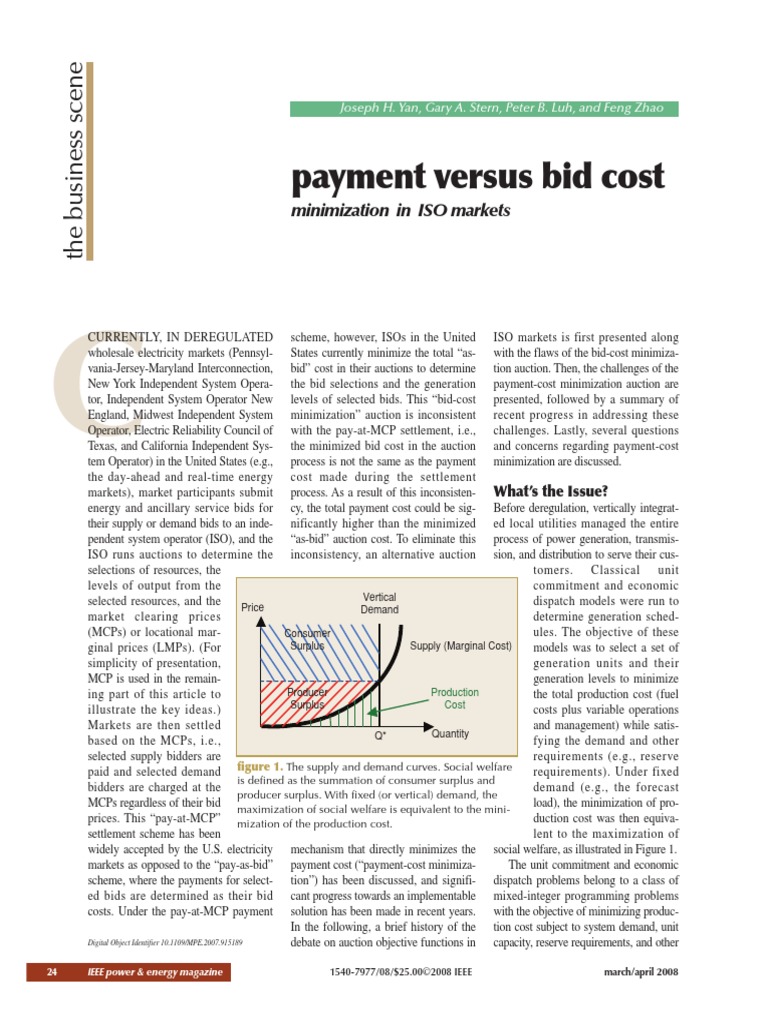 Payment Vs Bid Cost | PDF | Mathematical Optimization | Economic Surplus