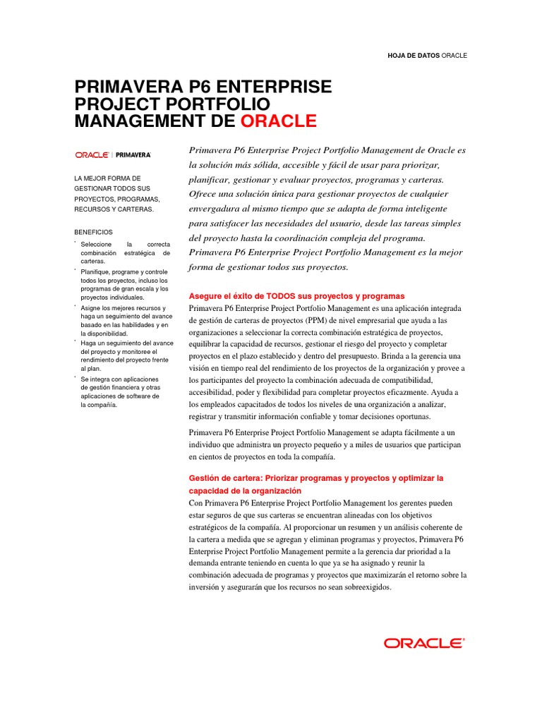 Primavera p6 Eppm Resumen PDF | PDF | Diseño de arriba hacia abajo y de ...