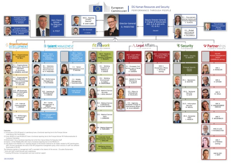 Organisation Chart DG HR - en | PDF | Accountability | Business