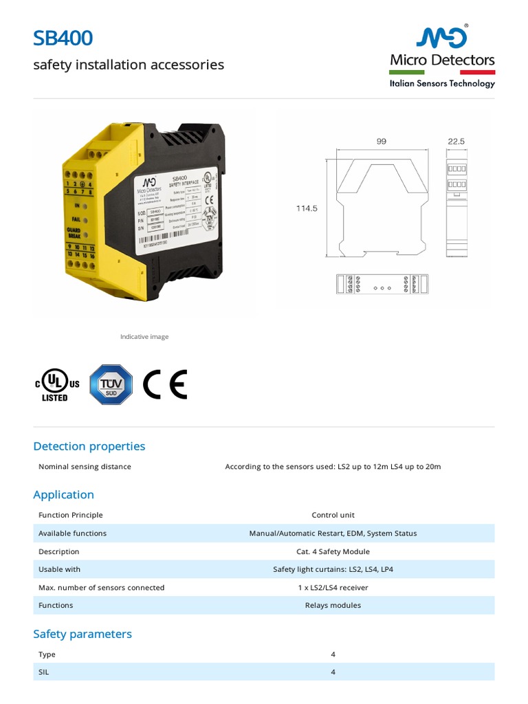 SB400 SB400: Safety Installation Accessories | PDF | Electric Power ...