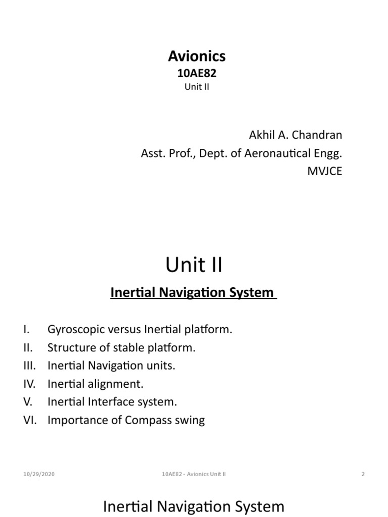 Inertial Navigation System Overview | PDF | Inertial Navigation System ...