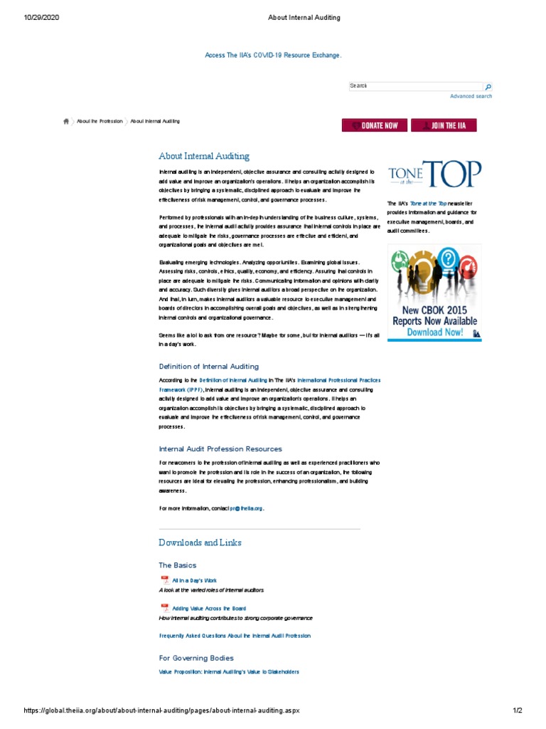 Internal Auditing Overview | PDF | Internal Audit | Audit