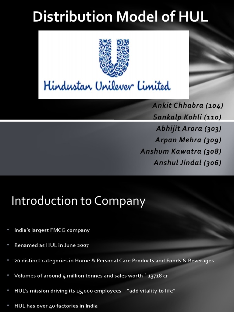 HUL Distribution Network Overview | PDF | Retail | Languages