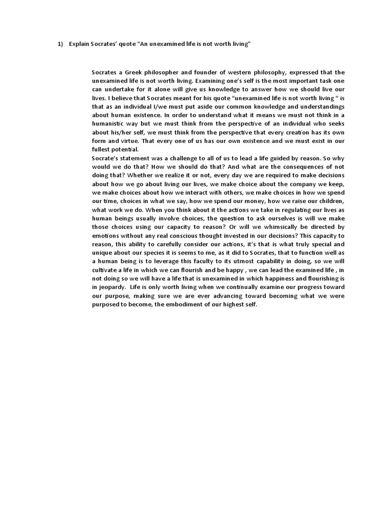 Explain Socrates | PDF | Socrates | Reason