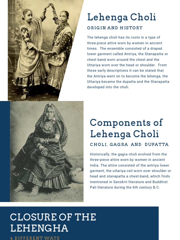 Lehenga Choli: Origin and History | PDF | Human Body | Fashion