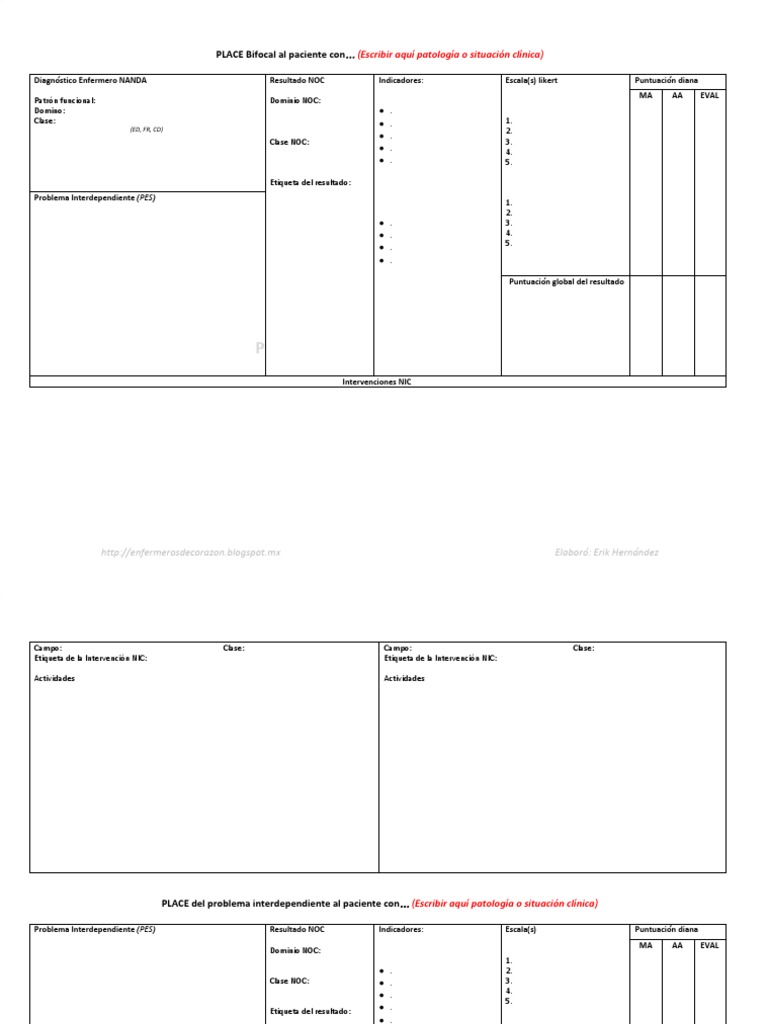 Formato Place PDF | PDF | Cuidado de la salud | Medicina CLINICA