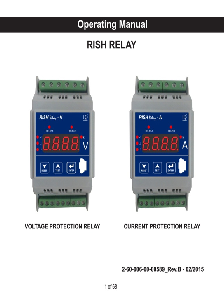 Dokumen - Tips - Operating Manual Rish Relay Relay Operating Manual 2 ...