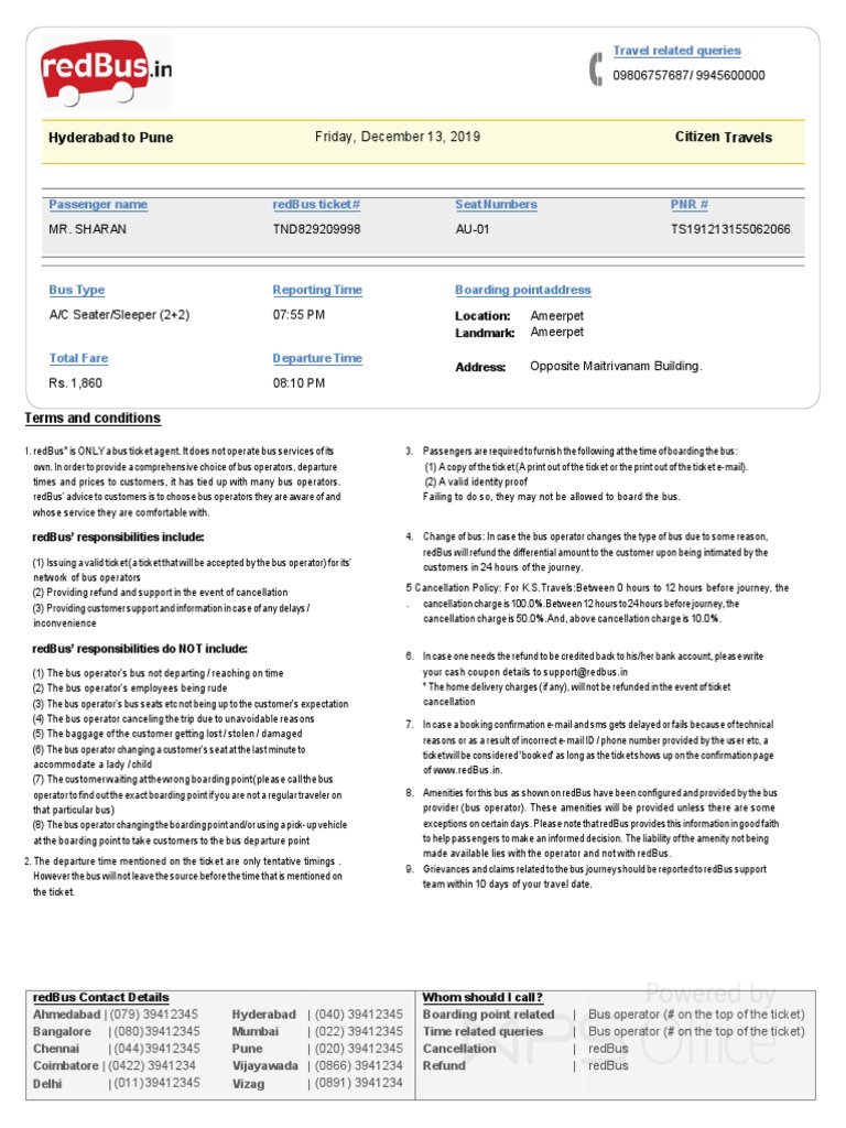 Bus Ticket PDF | PDF | Ticket (Admission) | Bus
